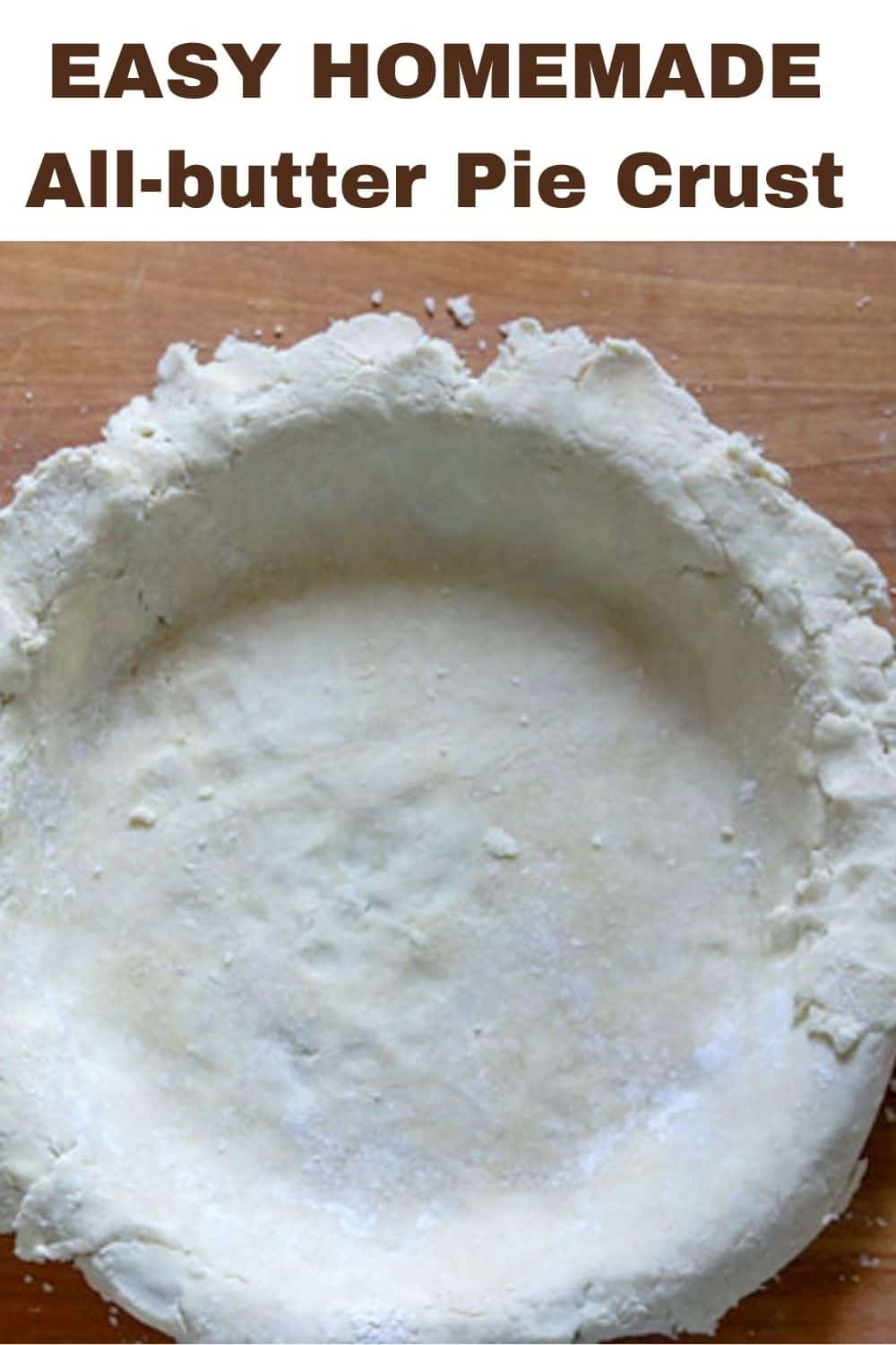 Recipe for Easy Pie Crust - Sunny Side Up Nutrition