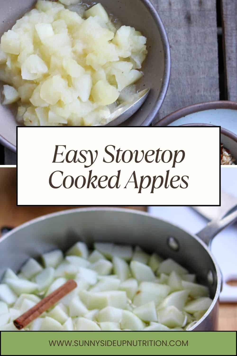 Easy Stovetop Cooked Apples